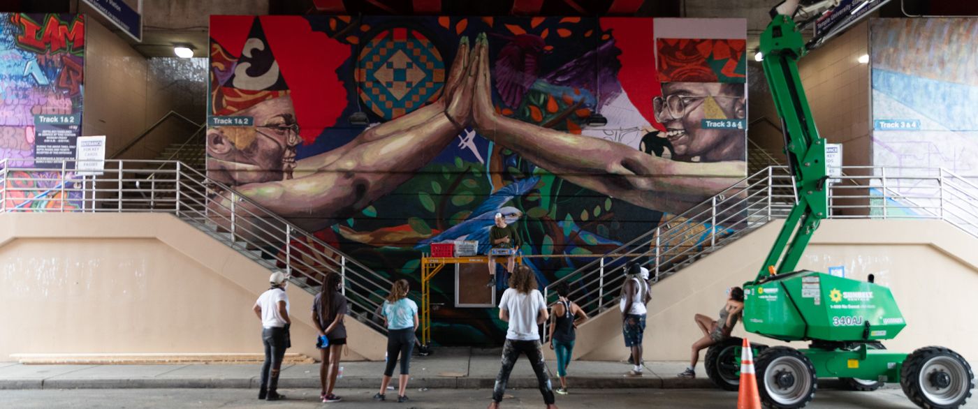 Temple Alumni Paint the Town… Literally